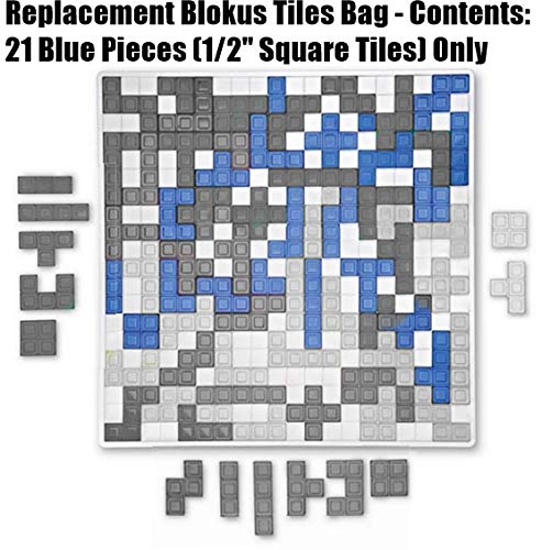 Blokus Game Replacement Parts ~ 21 BLUE PIECES