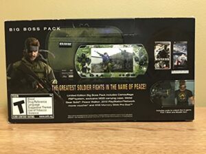 playstation portable psp-3000 console metal gear solid peace walker big boss bundle pack