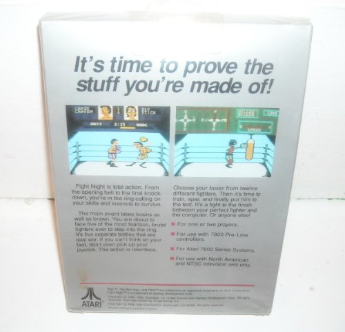 Atari 7800 Fight Night Game by Accolade