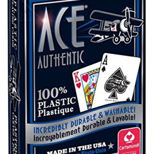 Cartamundi 1060 Ace 100% Plastic Playing Cards Assorted Colors