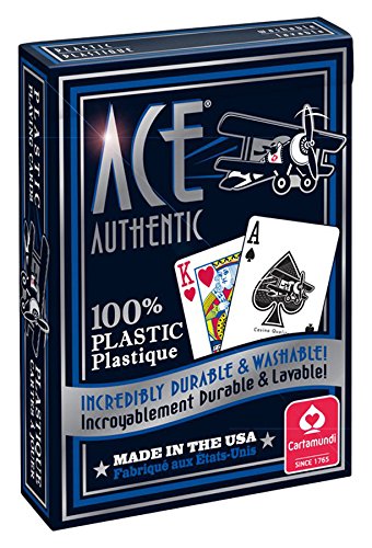 Cartamundi 1060 Ace 100% Plastic Playing Cards Assorted Colors