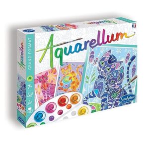 Sentosphère Aquarellum Cats Watercolor Painting Kit