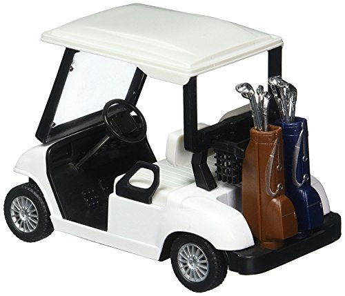 KiNSFUN Golf Cart 4½" Die Cast Metal Model Pullback Action Toy