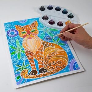 Sentosphère Aquarellum Cats Watercolor Painting Kit