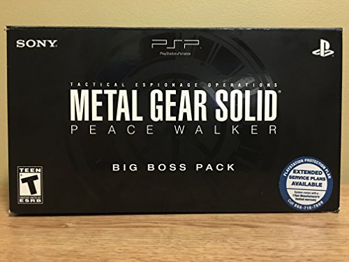 PlayStation Portable PSP-3000 Console Metal Gear Solid Peace Walker Big Boss Bundle Pack