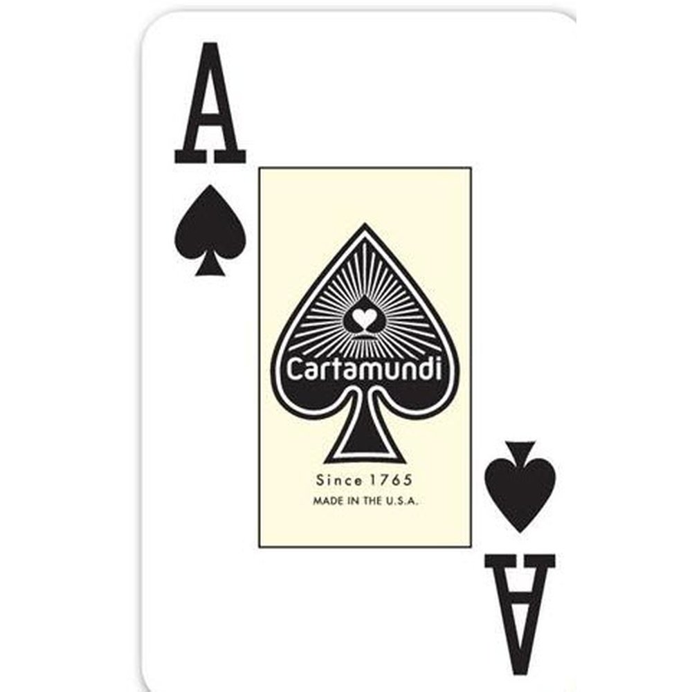 Cartamundi 1060 Ace 100% Plastic Playing Cards Assorted Colors