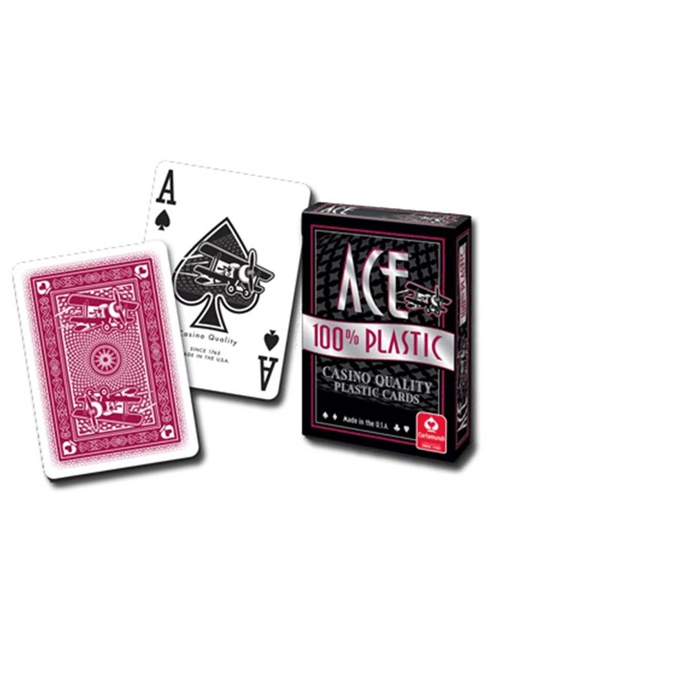 Cartamundi 1060 Ace 100% Plastic Playing Cards Assorted Colors