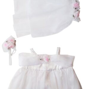 Bride Outfit Teddy Bear Clothes Fits Most 14" - 18" Build-A-Bear and Make Your Own Stuffed Animals