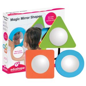 edushape magic mirror shapes water play set, 3 piece