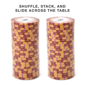 Brybelly Monte Carlo Premium Poker Chips (50-Pack) Heavyweight 14-Gram Clay Composite ($5 Red)