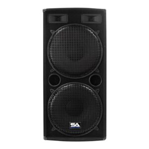 seismic audio - dual 15 inch pa dj speaker 500 watts pro audio - band, bar, wedding, church