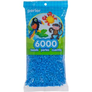 perler 80-11101 fuse bead bag for arts and crafts, light blue, 6000pcs