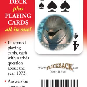 Flickback 1973 Trivia Playing Cards: 50th Birthday or Anniversary Cards