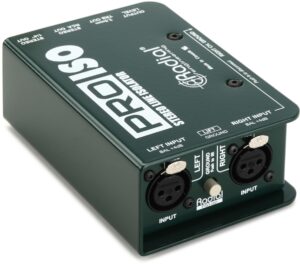 radial pro-iso stereo xlr isolator and converter