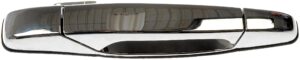 dorman 80545 front passenger side exterior door handle compatible with select cadillac / chevrolet / gmc models, chrome , black