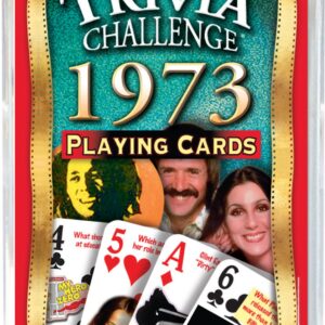 Flickback 1973 Trivia Playing Cards: 50th Birthday or Anniversary Cards