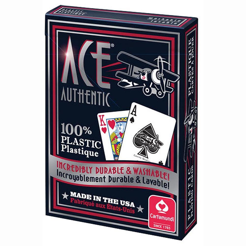 Cartamundi 1060 Ace 100% Plastic Playing Cards Assorted Colors