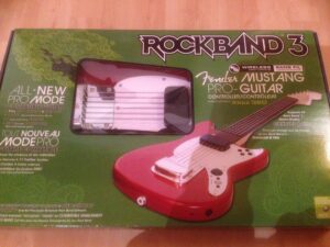 rock band 3 wireless fender mustang pro-guitar controller for xbox 360