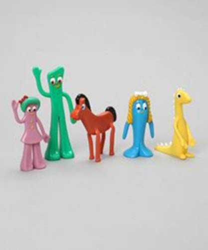 NJ Croce Gumby & Friends Action Figure Boxed Set Multicolor Gumby Toy Gift Flexible and Poseable Gumby Gift for Kids Gumby Toy Durable Classic Toy Set