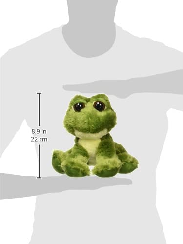 Aurora® Enchanting Dreamy Eyes™ Fantabulous Frog™ Stuffed Animal - Captivating Gaze - Whimsical Charm - Green 10 Inches