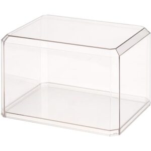 pioneer plastics 865c clear plastic mini helmet display cases, 8" w x 6" d x 5" h (mailer box)