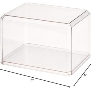 Pioneer Plastics 865C Clear Plastic Mini Helmet Display Cases, 8" W x 6" D x 5" H (Mailer Box)