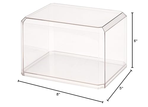 Pioneer Plastics 865C Clear Plastic Mini Helmet Display Cases, 8" W x 6" D x 5" H (Mailer Box)