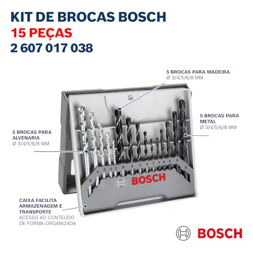 Bosch 2607017038 Mixed Drill Bit Set "x-Pro Line" 15 Pcs