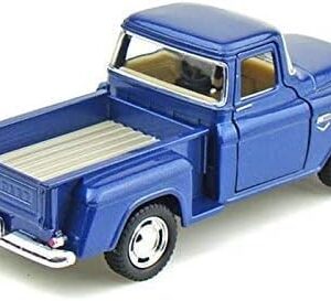 KiNSMART 1955 Chevy Step Side Pick-Up Blue 5" 1:32 Scale Die Cast Metal Model Toy Truck