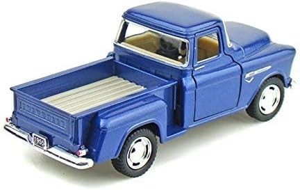 KiNSMART 1955 Chevy Step Side Pick-Up Blue 5" 1:32 Scale Die Cast Metal Model Toy Truck