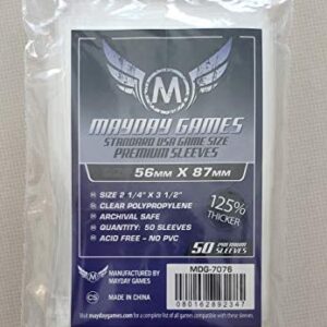 Mayday Games 7076 Usa Boared Game Sleeves,wood, Dark Purple