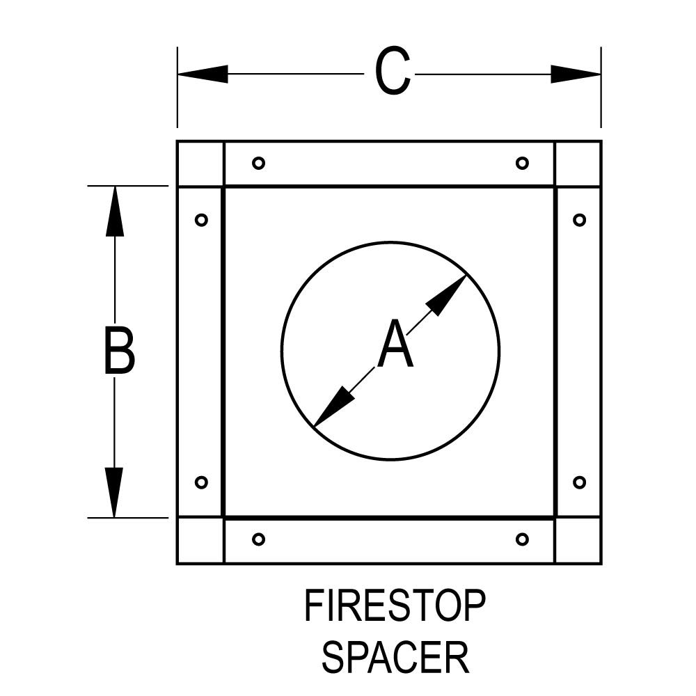 DuraVent 5GVFS 5 Firestop Spacer