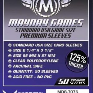 Mayday Games 7076 Usa Boared Game Sleeves,wood, Dark Purple