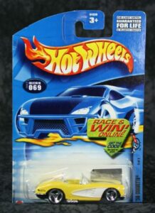 hot wheels 2002 collector #069 '58 corvette 3 1/64 ()