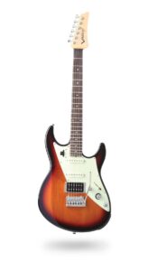 line 6 james tyler variax jtv-69 modeling electric guitar; 3-tone