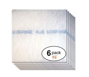 14 x 25 biosponge plus air filter refill (6 pack) one year supply