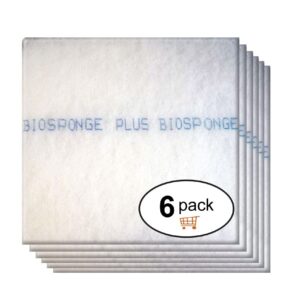 15 1/2 x 15 1/2 BioSponge plus air filter refill (6 pack) One year supply