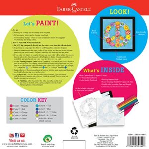 Faber-Castell Paint By Number Peace Kit - Watercolor Paint by Number for Kids