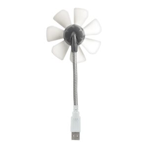 ARCTIC Breeze Mobile - Mini USB Desktop Fan with Flexible Neck, Portable Desk Fan for Home, Office, Silent USB Fan, Fan Speed: 1700 RPM - White