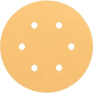 bosch 2608607838 sanding disc wood velcro, 6 hole, 150mm Ø, 180 grit, blue