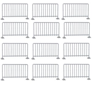 set of 12 silver guardrails for wrestling action figures