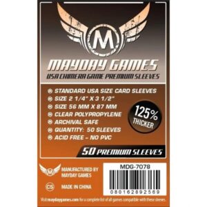 premium usa board game sleeves, clear