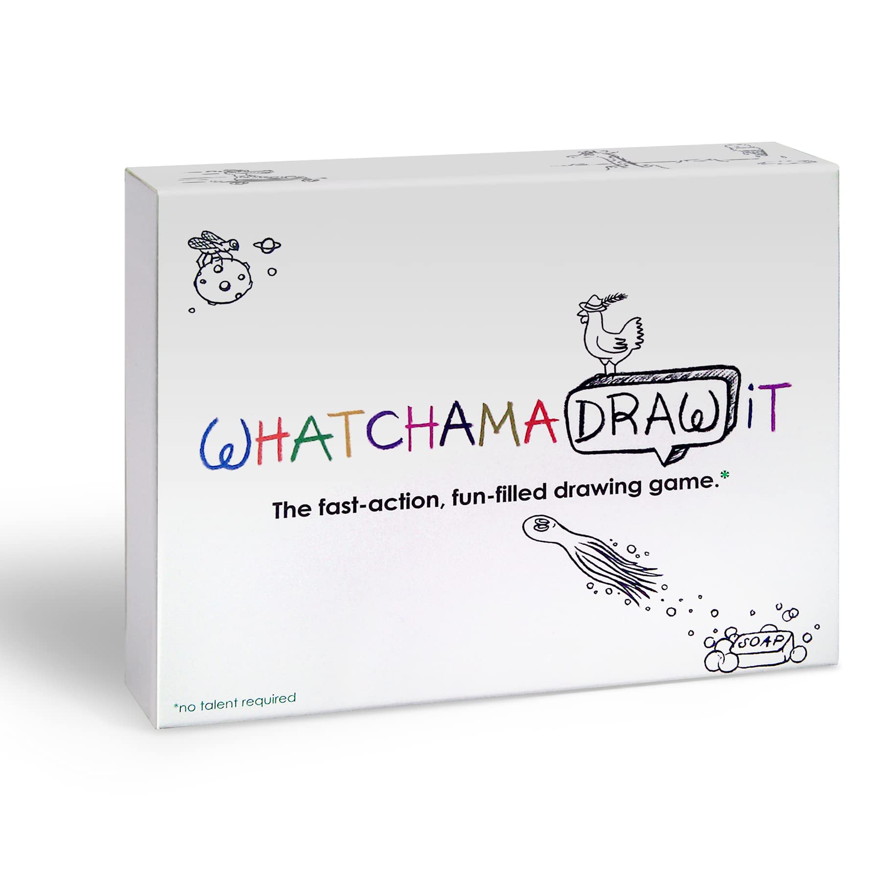 The Imagineering Company WatchamaDrawit Fast Action Drawing Game with Wildly Creative Challenges - A Family Board Game for Kids and Adults - Let The Family Game Night Fun Go Crazy