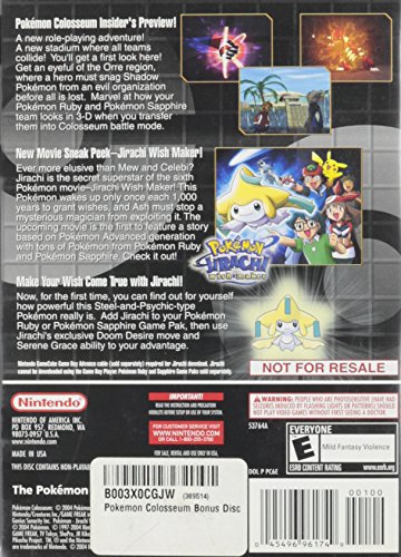 Pokemon Colosseum Bonus Disc