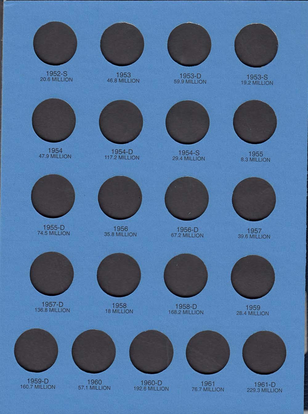 Whitman U.S. Jefferson Nickel Coin Folder 1938-1961 Vol. 1 #9009