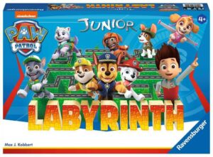 ravensburger paw patrol labyrinth junior game | engaging brain teaser for kids ages 4 and up | classic moving maze puzzle game | featuring beloved paw patrol characters