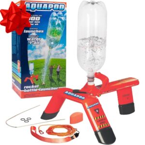 AquaPod The Original Rocket Bottle Launcher Kit - Launches Soda Bottles 100 Ft Up in The Air - Fun Educational STEM Gift Idea for Kids & Teens - Great Science Toy & Outdoor Activity for Family