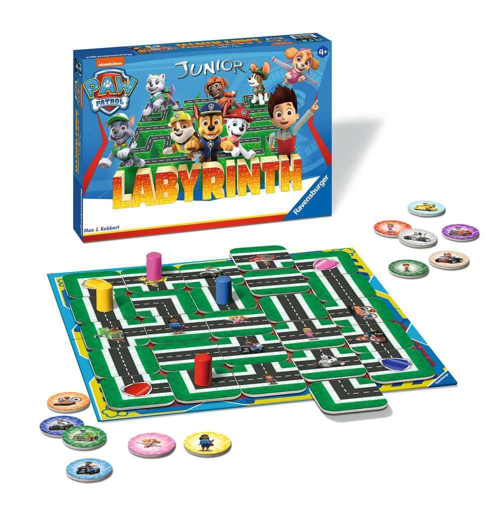 Ravensburger PAW Patrol Labyrinth Junior Game | Engaging Brain Teaser for Kids Ages 4 and Up | Classic Moving Maze Puzzle Game | Featuring Beloved PAW Patrol Characters