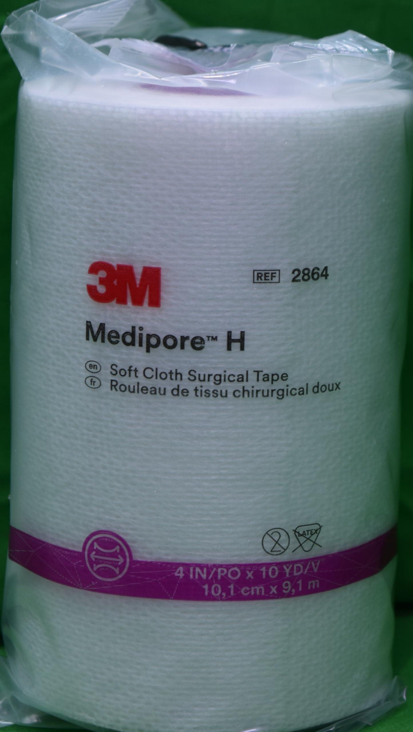 3M Medipore H Soft Cloth Surgical Tape - 4" wide by 10 yards (3 Rolls)