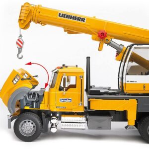 Bruder 02818 Mack Granite Liebherr Crane Truck